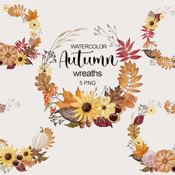 Leaves Clip Art - Etsy