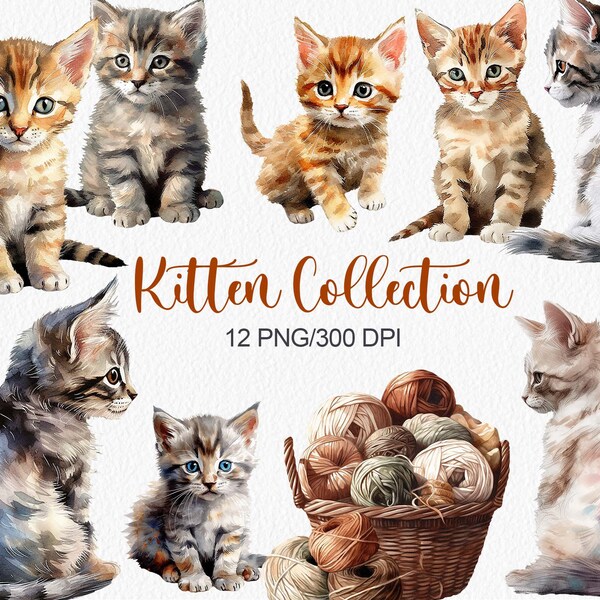 Cat Clipart - Etsy
