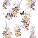 Hand Drawn Boho Bouquets Clipart Garden Wild Flowers Clip Art Summer ...