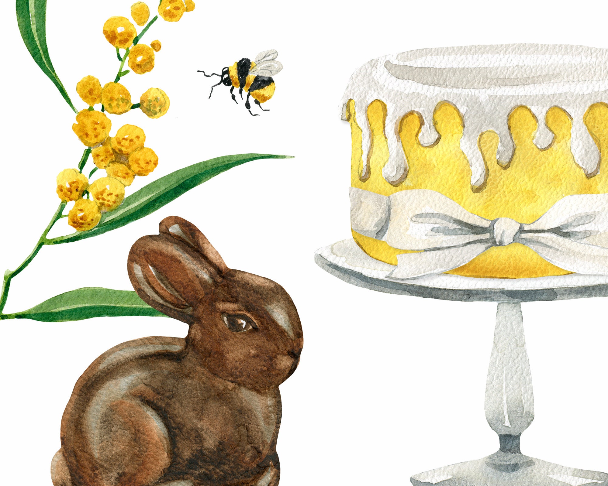 Watercolor Easter Sweets Clipart Cute Easter Clipart Sweet - Etsy