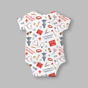 Watercolor Veterinary Medicine Pattern, Vet Clinic Fabric (digital JPG ...