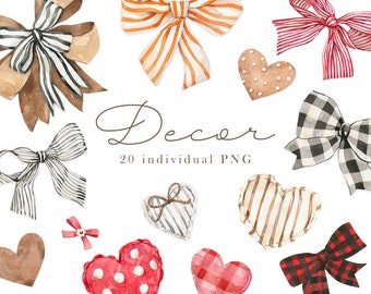 Watercolor Valentines Day Clipart Wedding Design Cute Love | Etsy