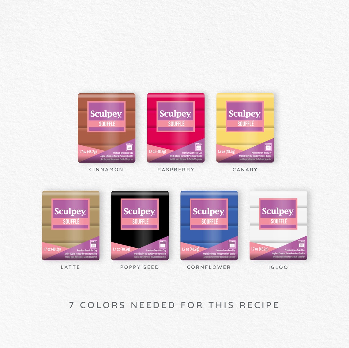 Polymer Clay Color Recipe - Modern Farmhouse - Polymer Clay Color Guide ...