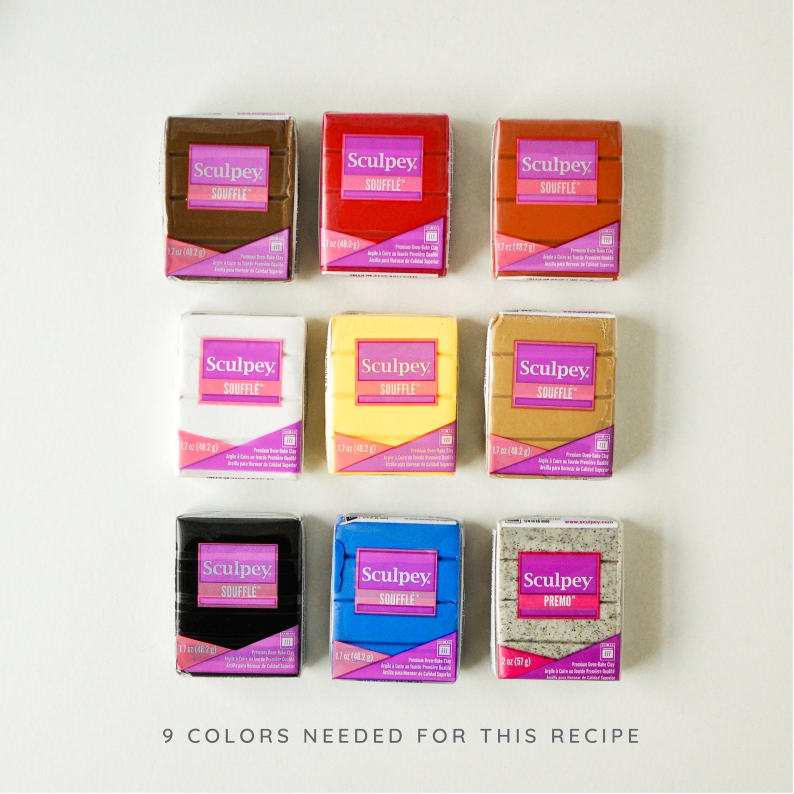 Polymer Clay Color Recipe Fall Earth Tones Polymer Clay | Etsy