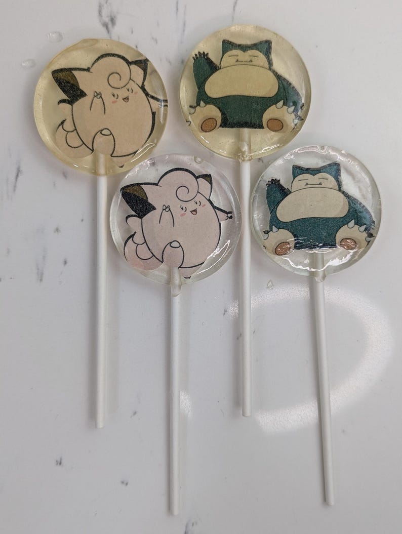 10 Custom Pokemon Lollipops - Etsy
