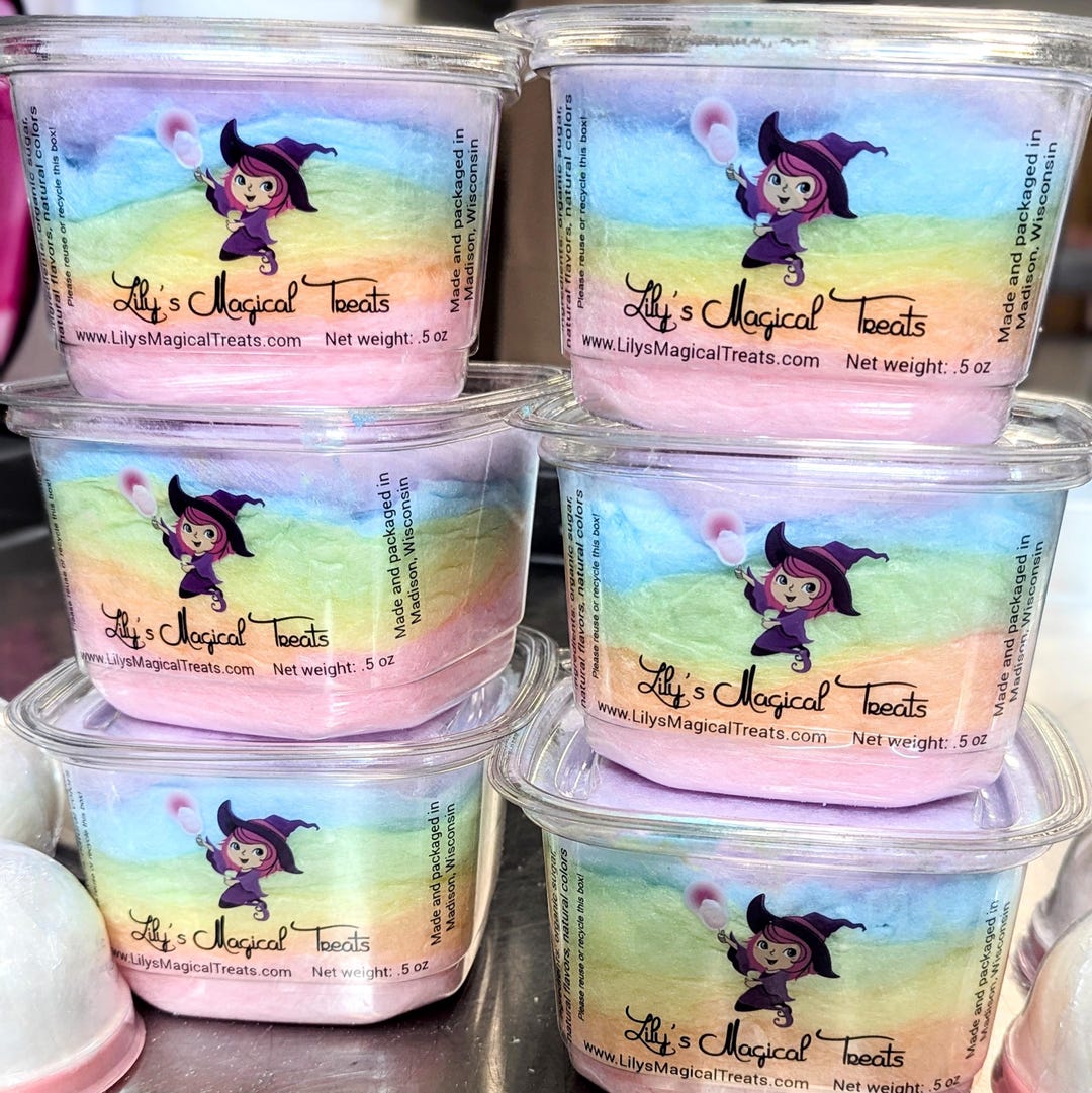 Rainbow Cotton Candy Gift Box | Set Flavors | Bright Colors | Party ...