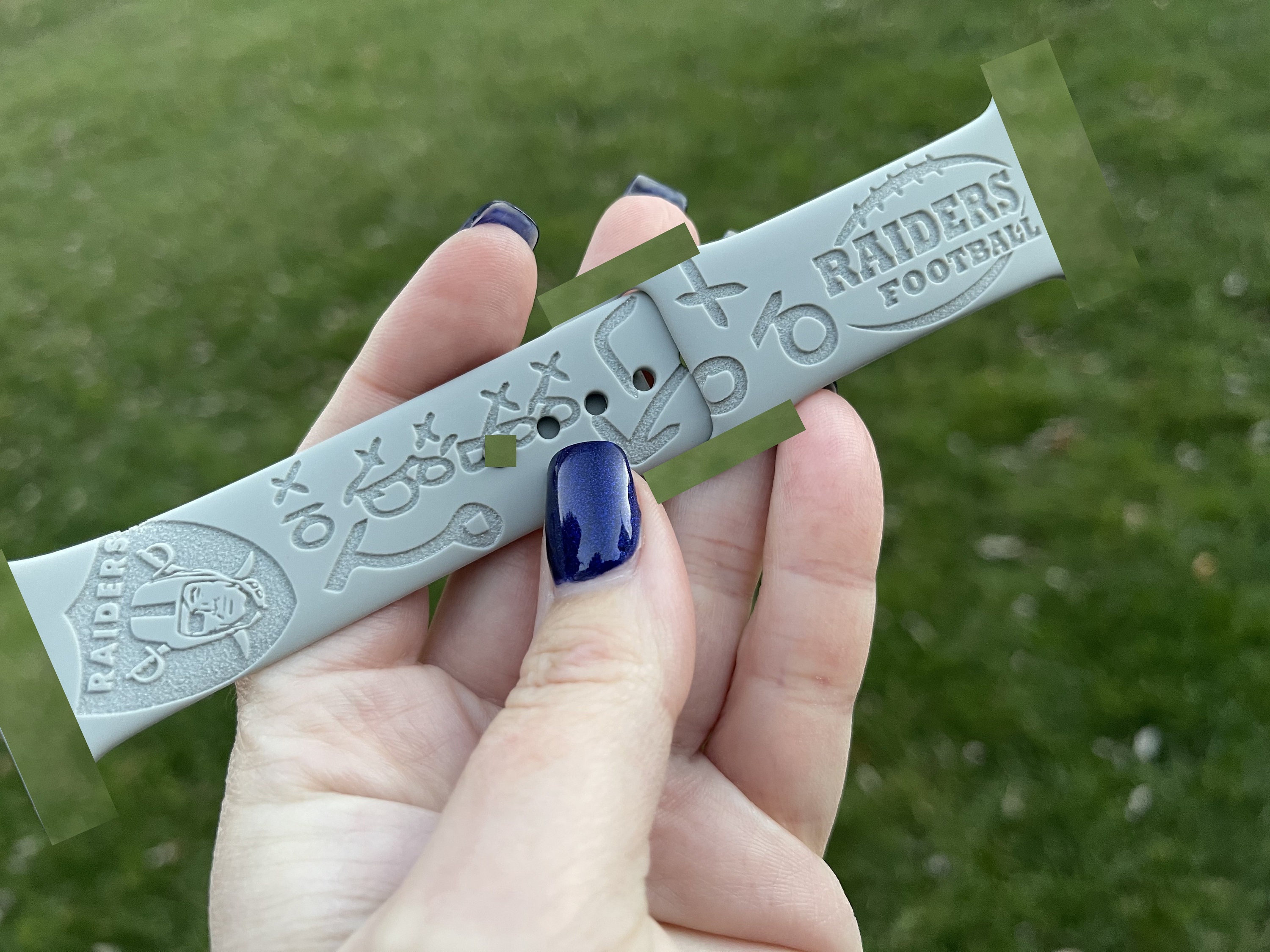 Raiders Laser Engraved Silicone Band Compatible W/ Smart | Etsy