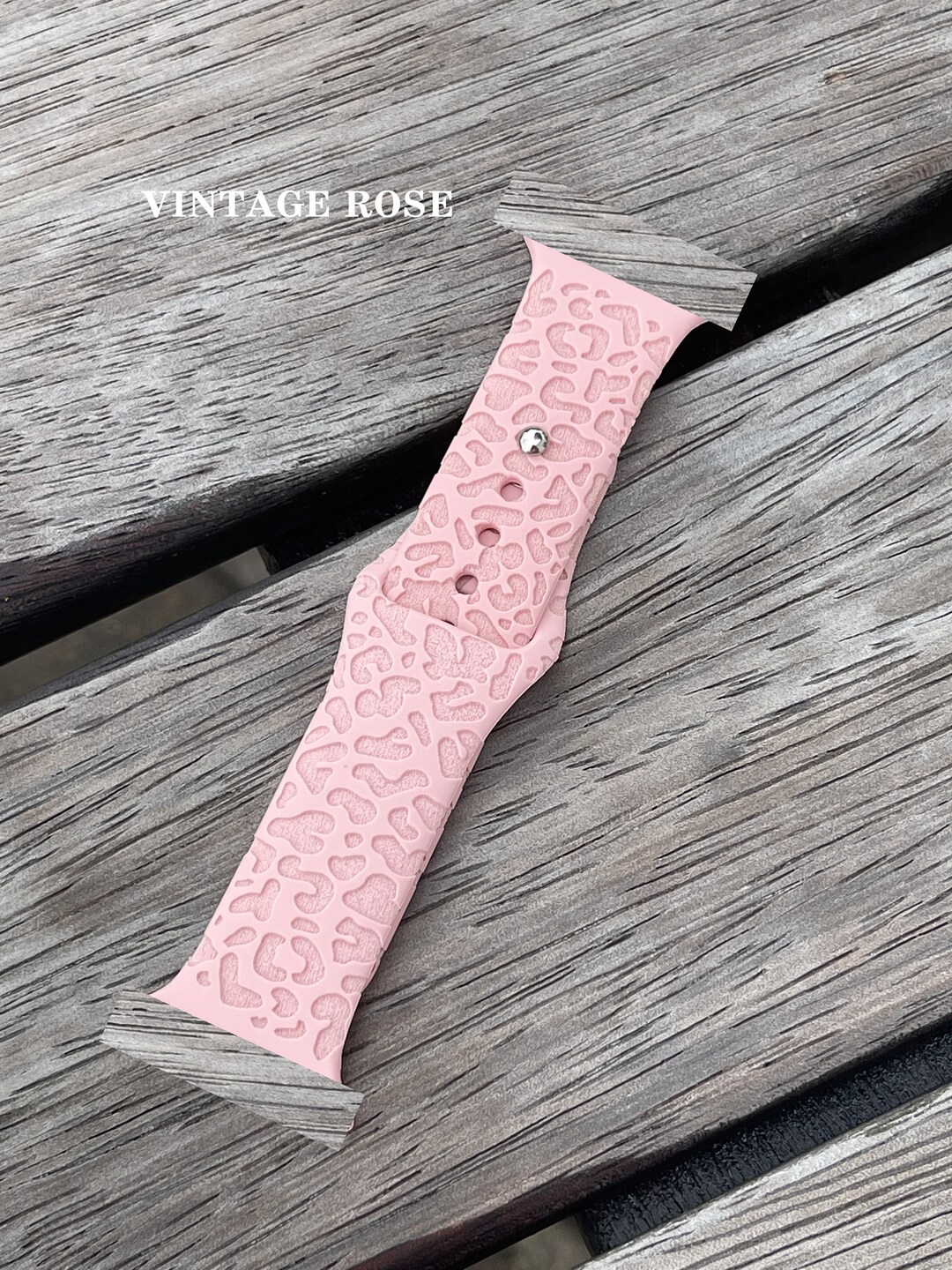 Leopard / Cheetah~ Laser Engraved Silicone Band Compatible W/ Smart ...