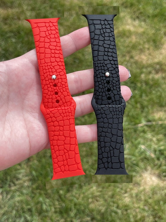 Lizard / Reptile Laser Engraved Silicone Band Compatible W/ | Etsy