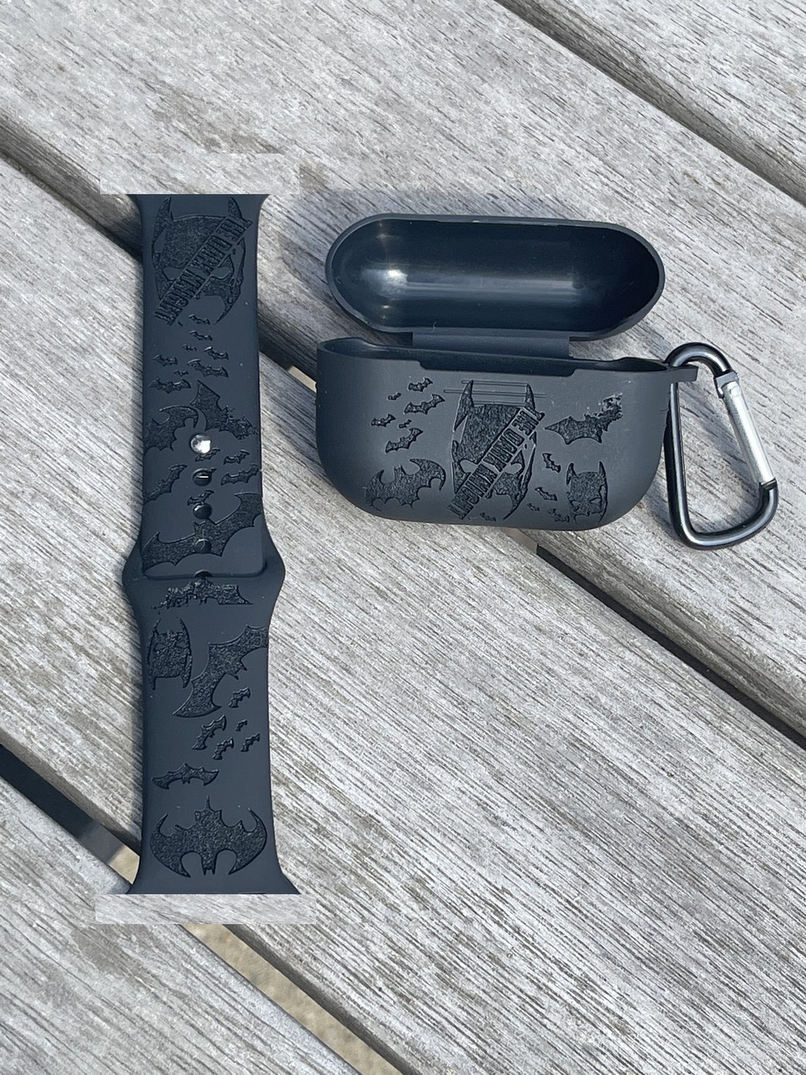 Batman Laser Engraved Silicone Band Compatible W/ Smart - Etsy