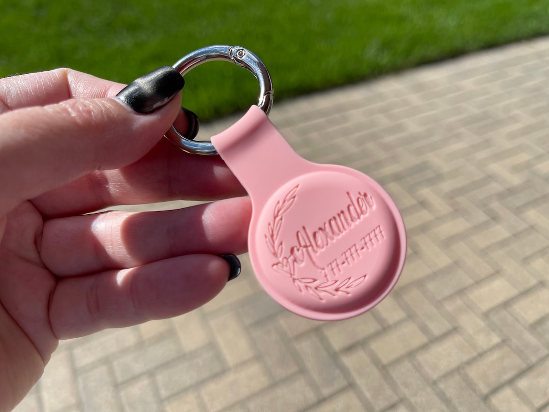 Custom Personalized AirTag Case | AirTag Keychain Holder | Luggage Tags ...