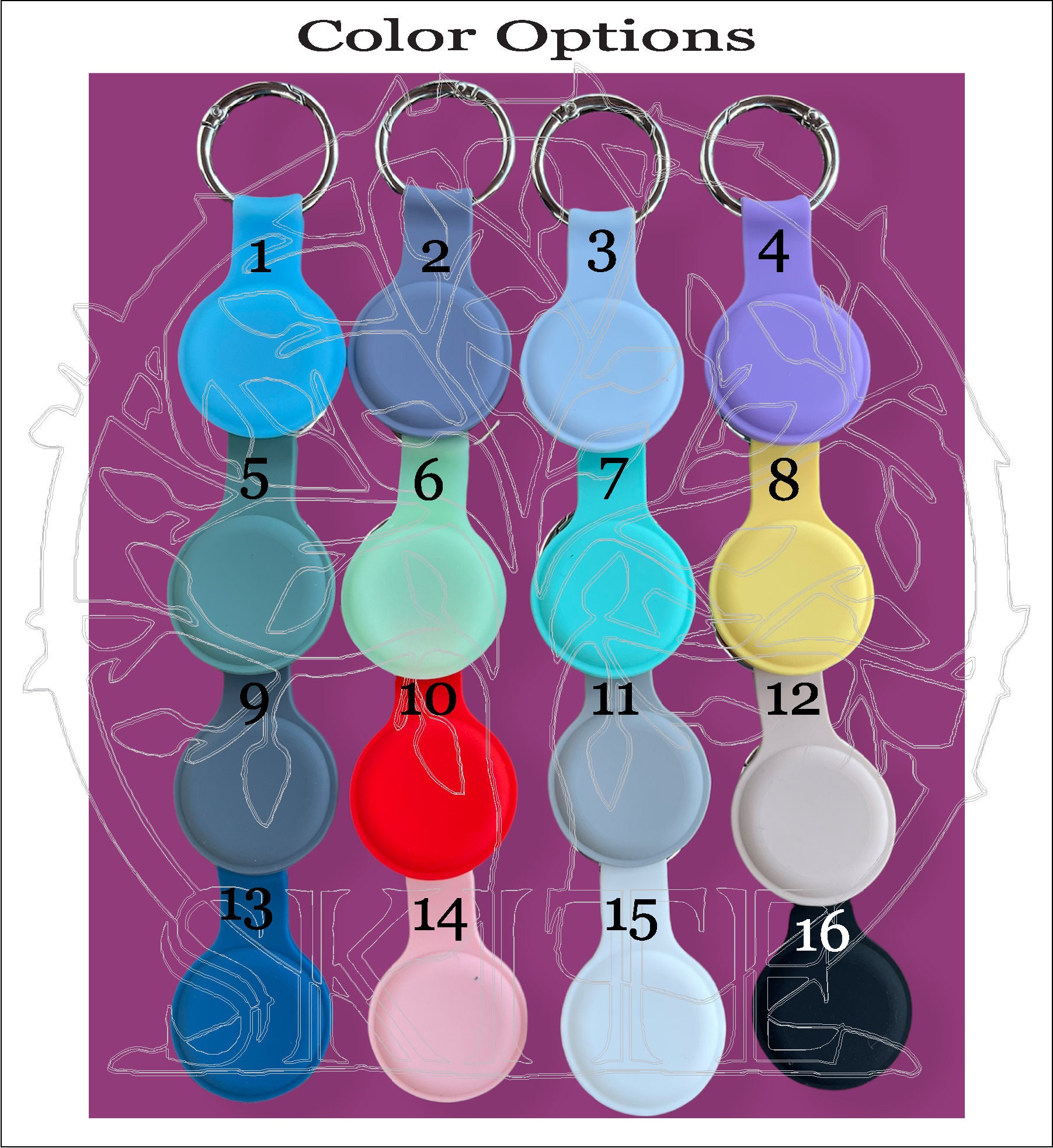 Custom Personalized AirTag Case | AirTag Keychain Holder | Luggage Tags ...
