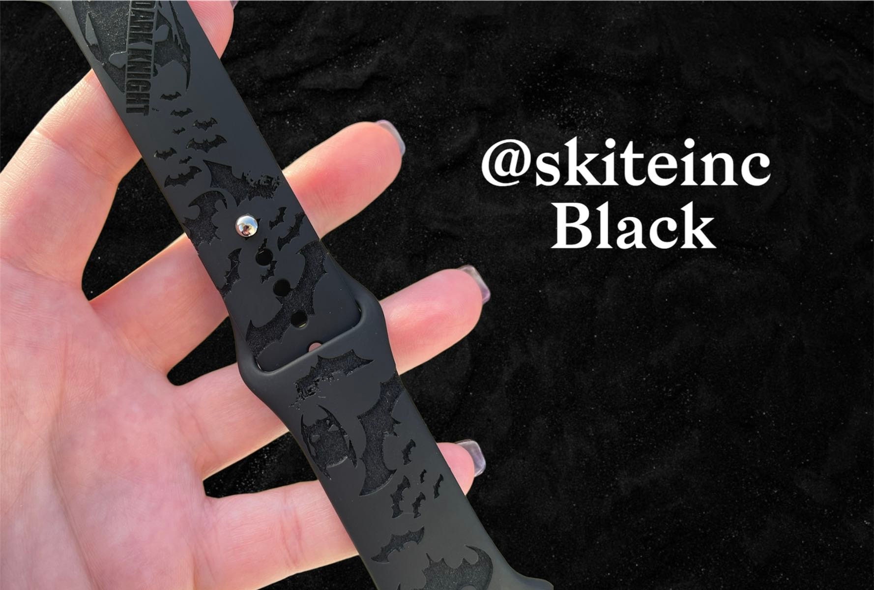 Batman Laser Engraved Silicone Band Compatible W/ Smart - Etsy