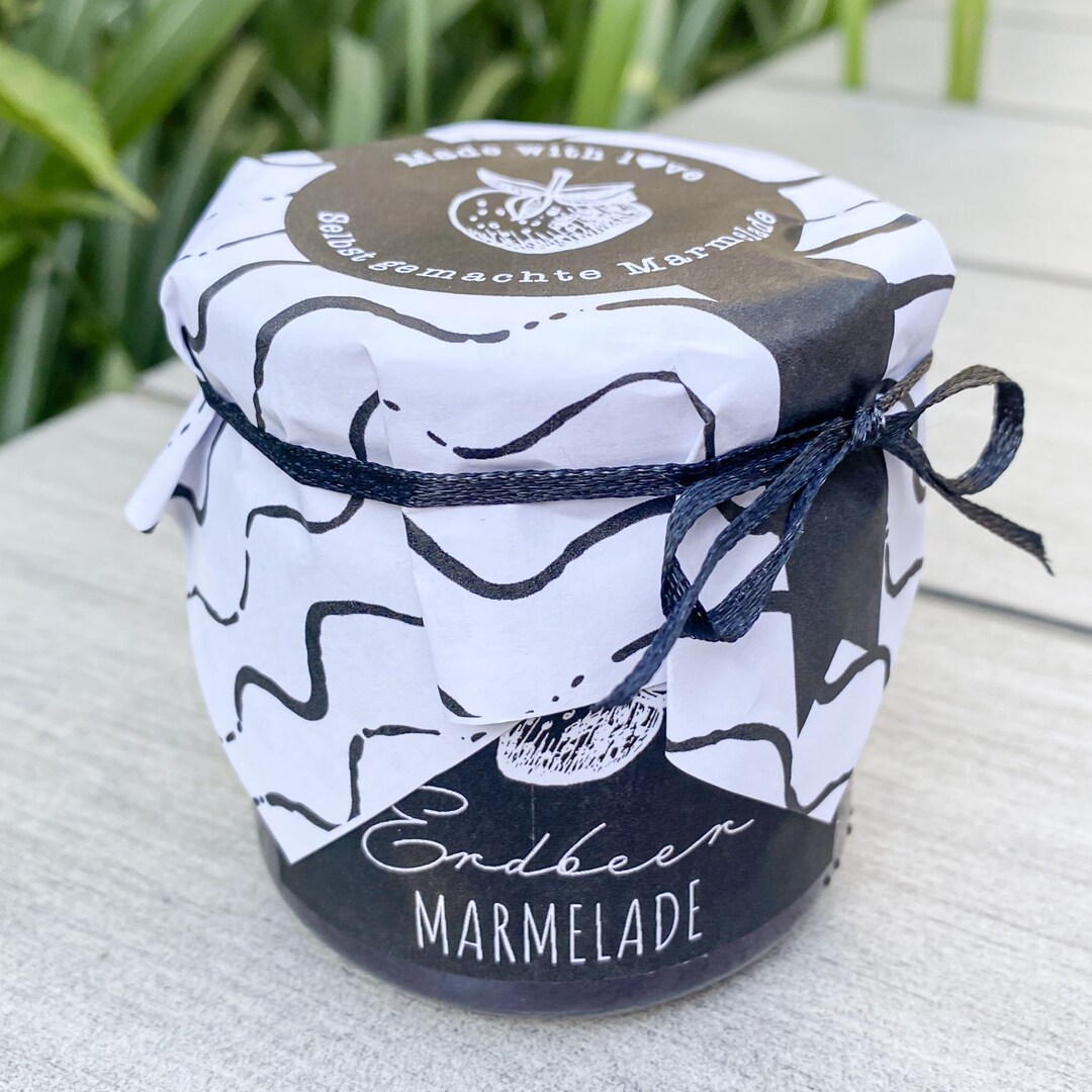 Strawberry Jam Labels DIY Printable Labels for Jam Jars Download Labels ...