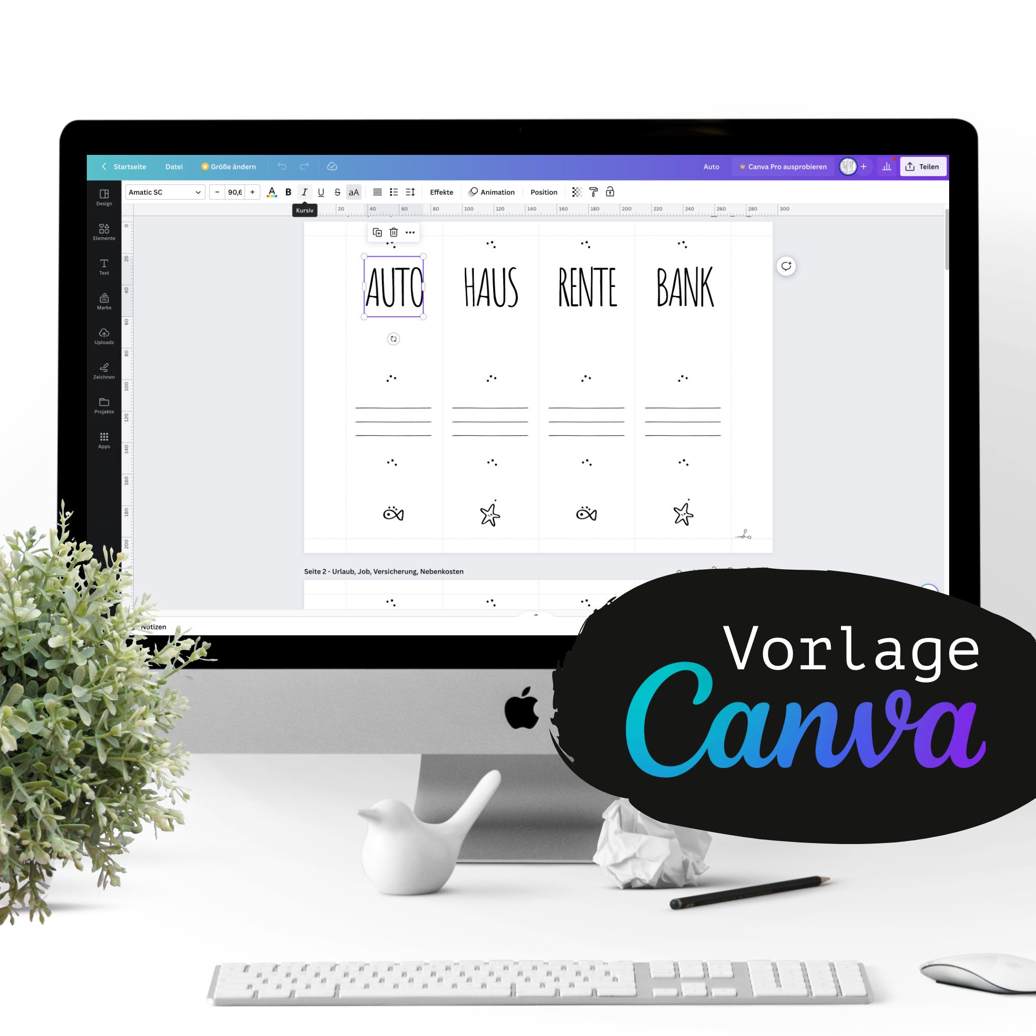 28 Folder Spines Canva© Template Set | Folder Labels Customizable | Folder Spines DIN A4 80 Mm ...