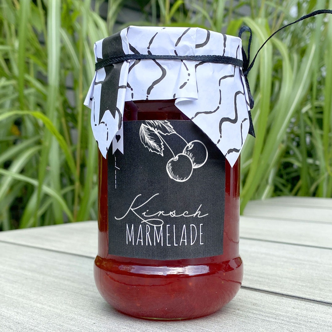 Cherry Jam Labels | DIY Printable Labels for Jam Jars | Download Labels ...