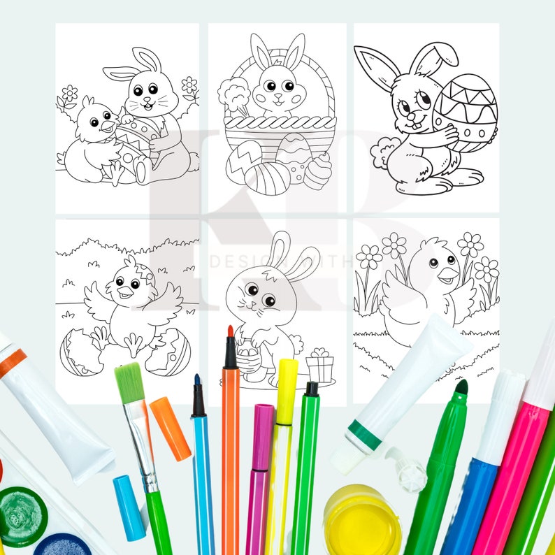 25 Digital Easter Coloring Pages for Egg-citing Holiday Fun! -easter ...
