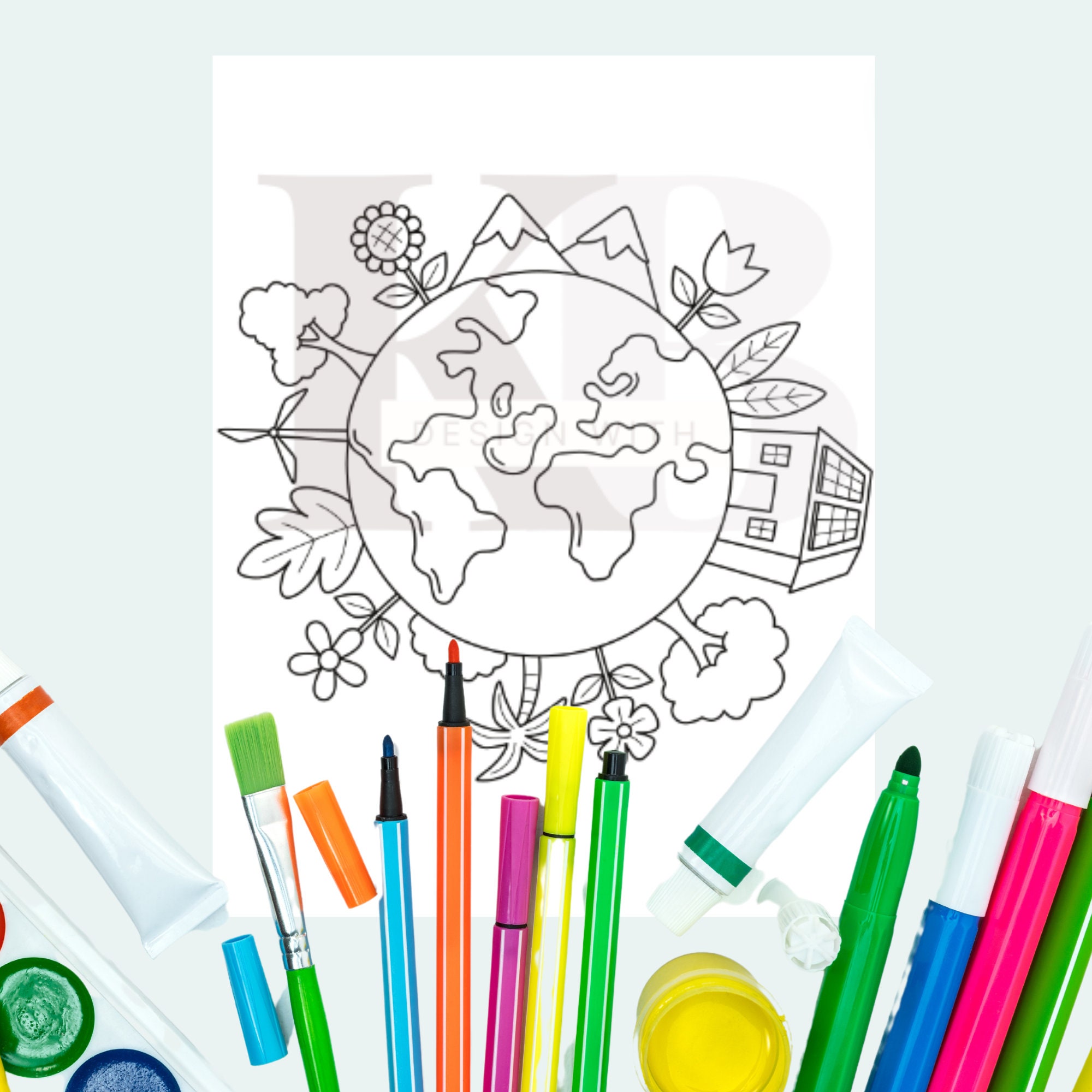 25 Digital Back-to-school Fun Coloring Pages - 25 Pages - Instant ...