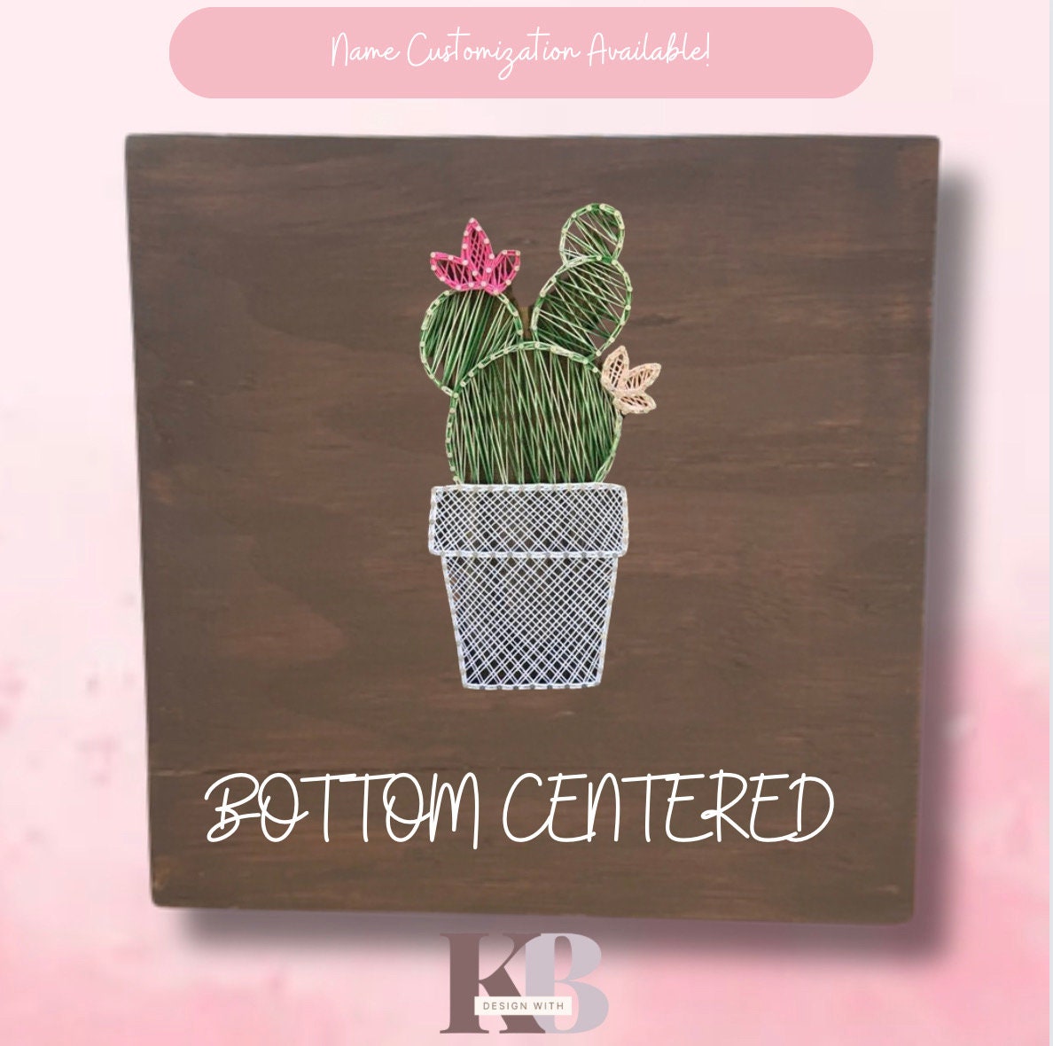 Cactus String Art I Made to Order Wall Art I Customizable and ...