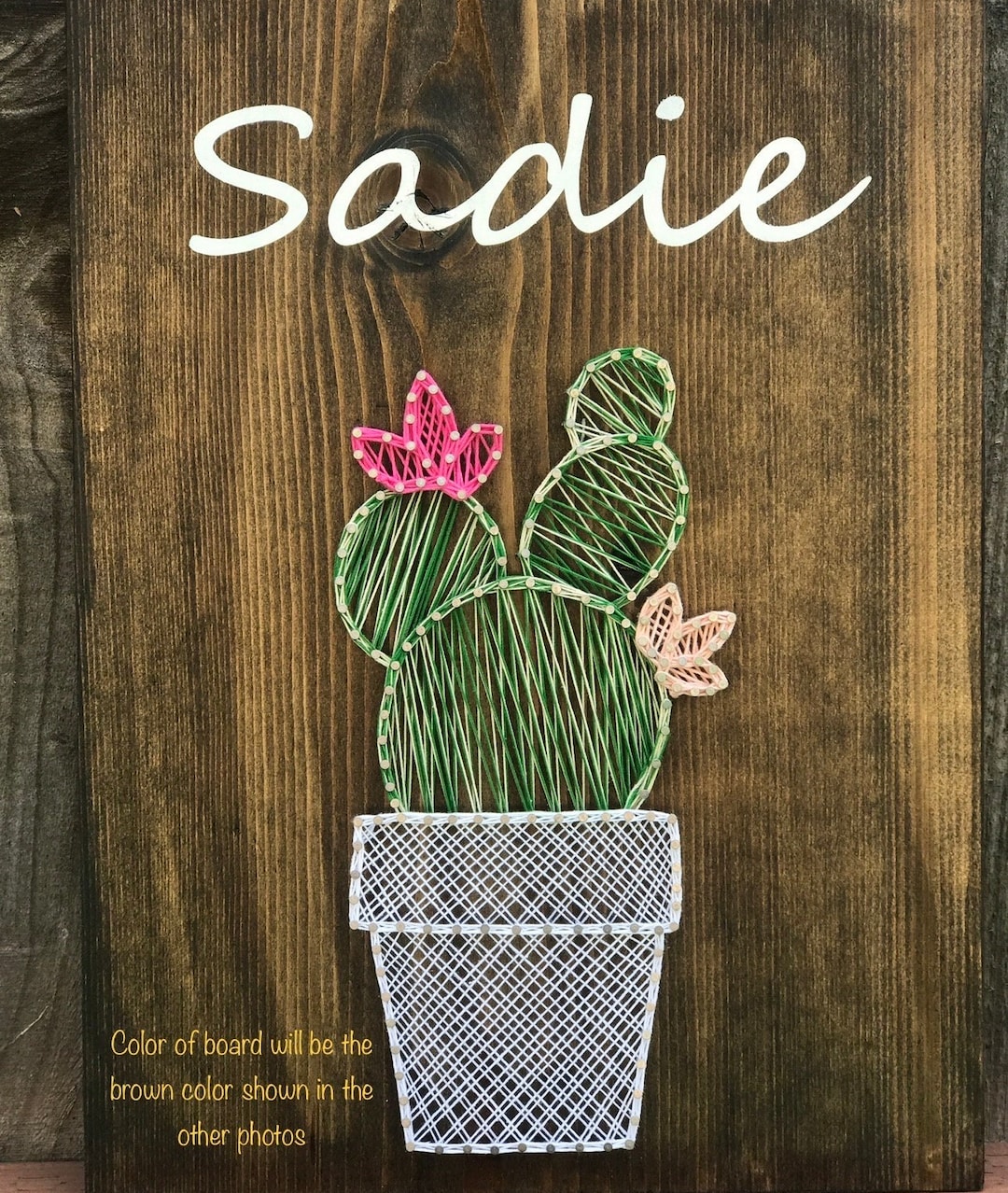 Cactus String Art I Made to Order Wall Art I Customizable and ...