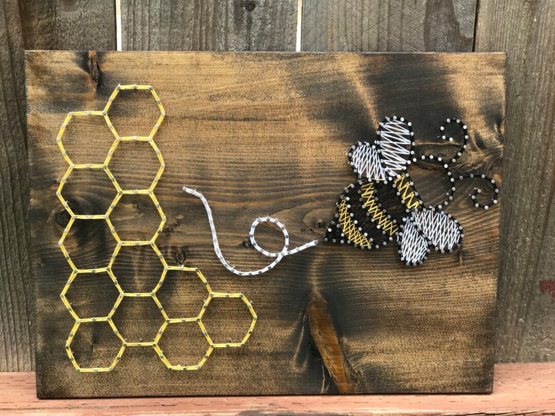 MADE TO ORDER • Bee String Art • Wall Art • Customizable and ...