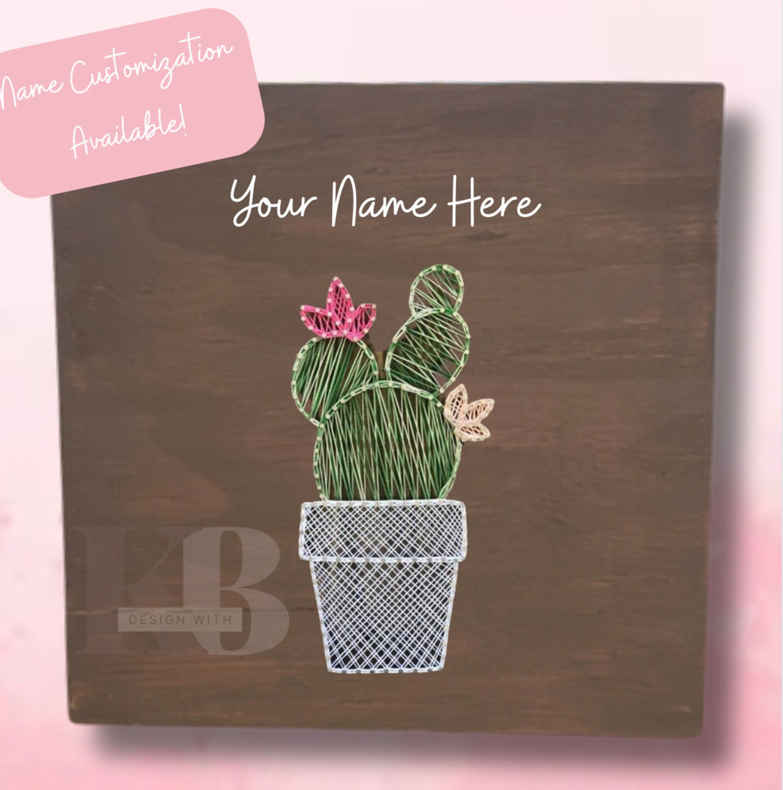 Cactus String Art I Made to Order Wall Art I Customizable and ...