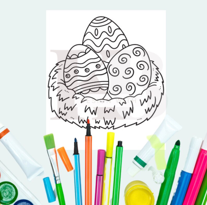 25 Digital Easter Coloring Pages for Egg-citing Holiday Fun! -easter ...