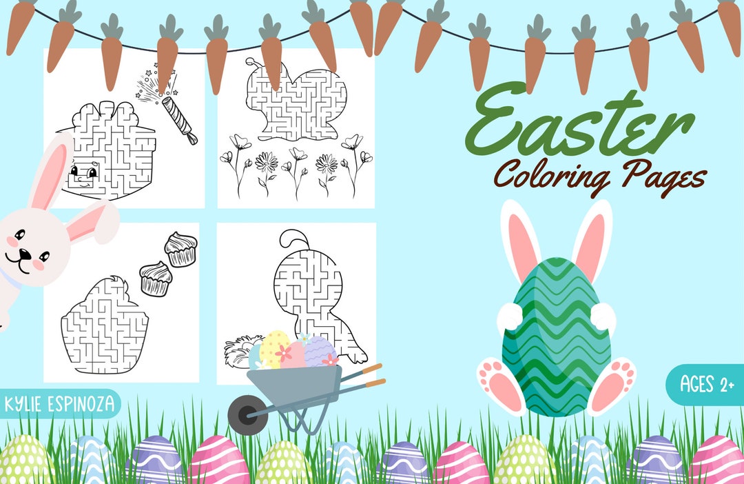 25 Digital Easter Coloring Pages for Egg-citing Holiday Fun! -easter ...