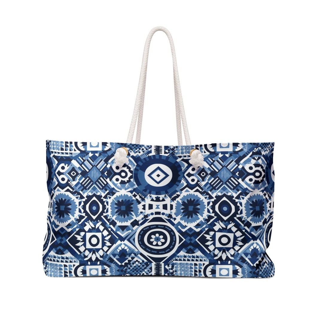 Weekend Tote Bag, Beach Bag, Large Carry-all, Large Tote Bag, Overnight ...