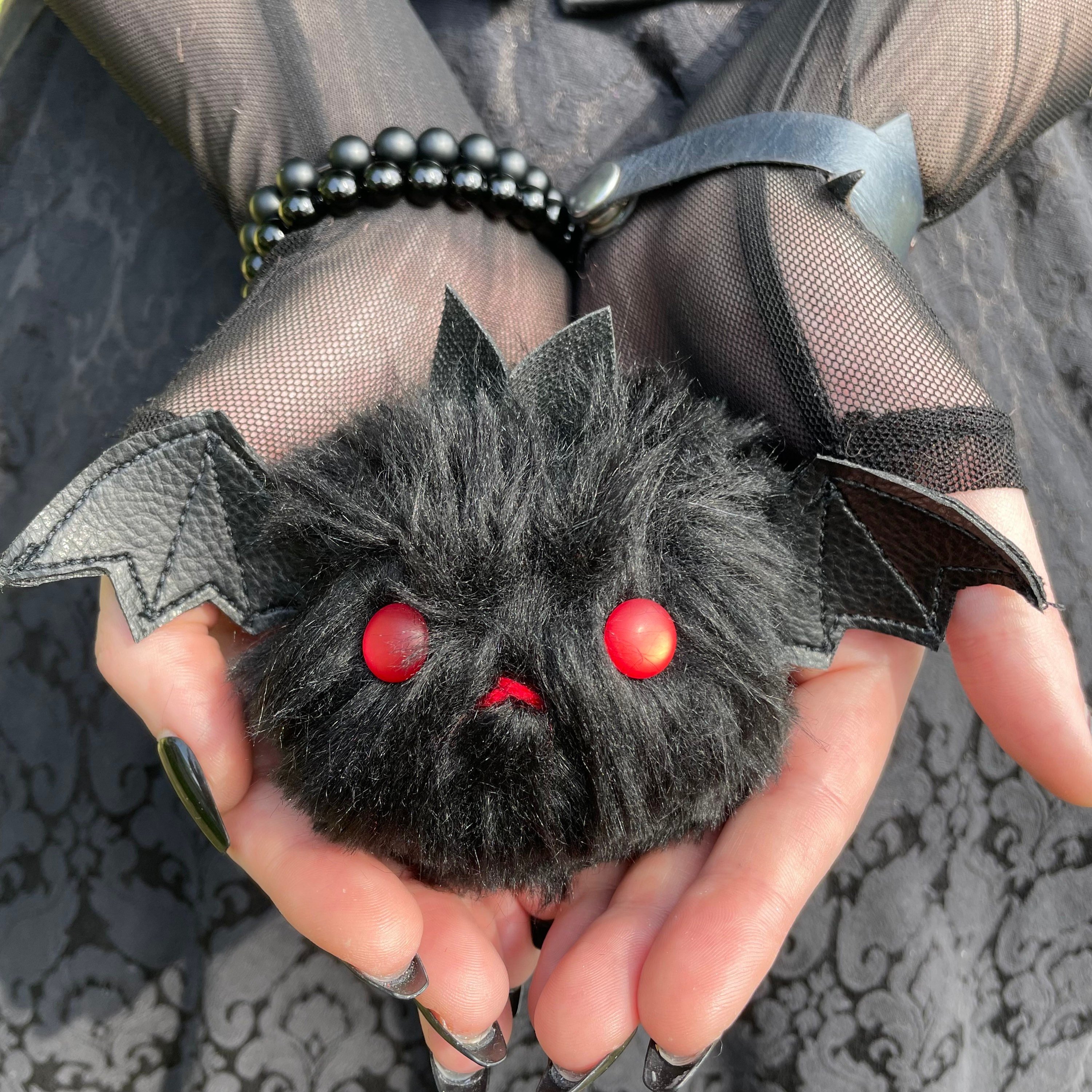 Bat Familiar Plushie Bat Plush Kawaii Bat Pom Pom Bat - Etsy