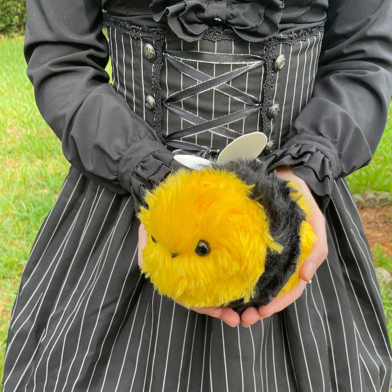 Bee Plushie Fluffy Cute Plush Bumblebee Sewed Stuffed - Etsy