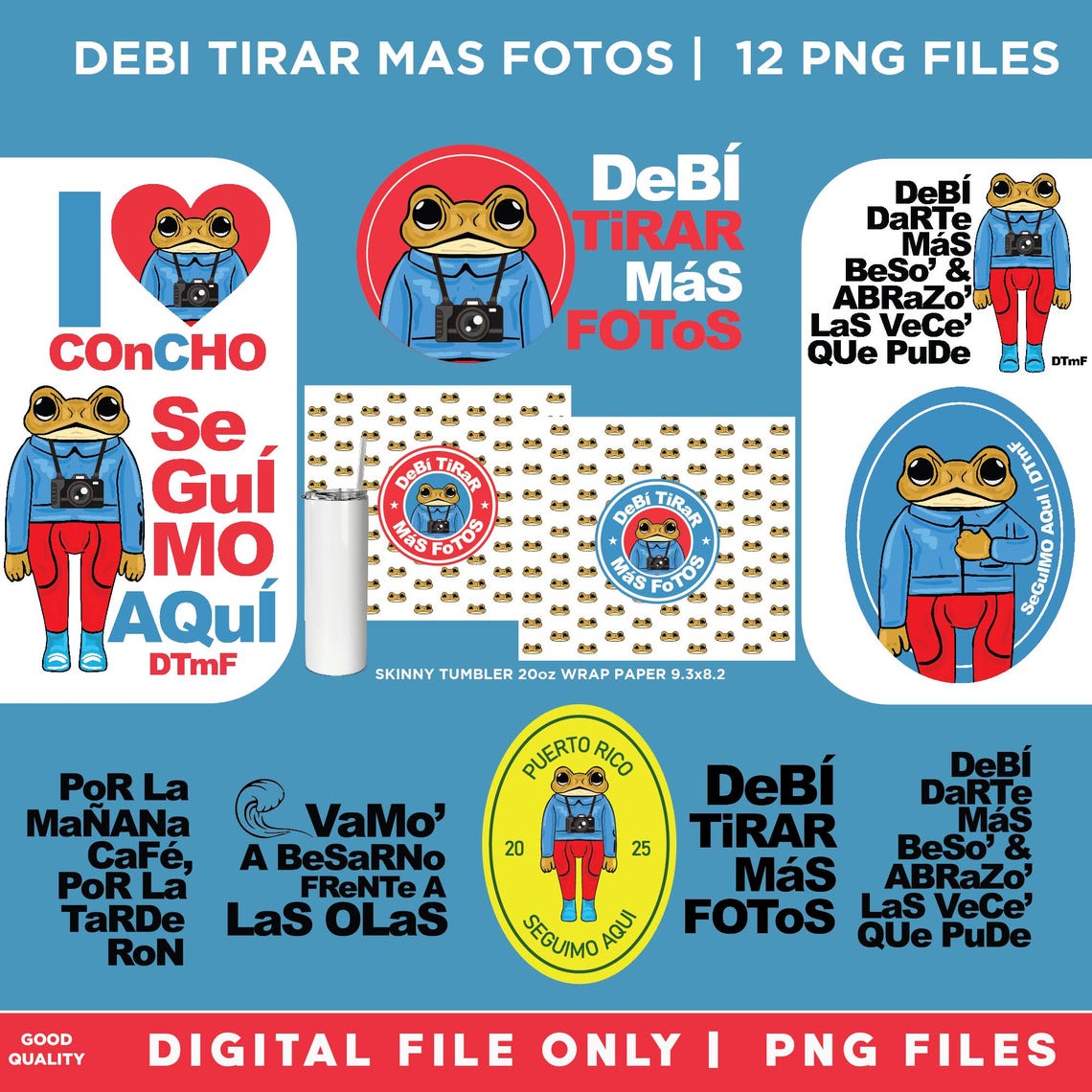 DTMF Camera Tshirt Concho Frog Rana, DTMF Png Files Print Digital Files ...