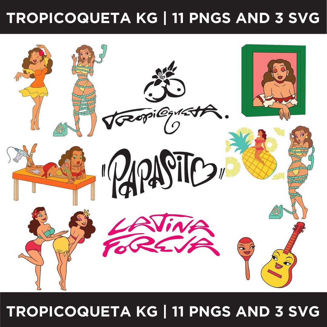 Tropi coqueta Karol Bichota, Latina Foreva Papasito PNG SVG Files - Etsy España