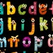 Monster Alphabet - Lower Case Download - Etsy