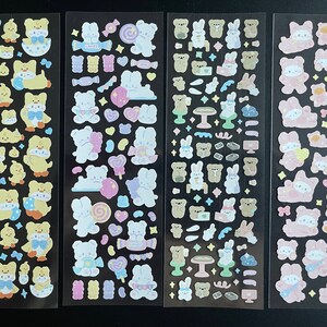 Bundle of 4 Kawaii Sticker Sheets, Cute Sticker Sheets - Etsy