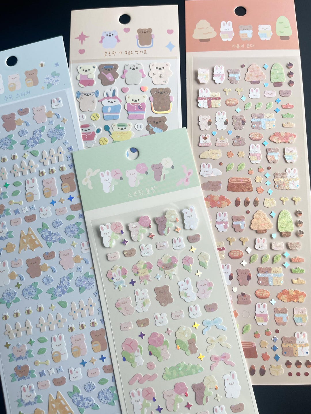 Kpop Toploader Holographic Sticker Sheets, Kawaii Sticker Sheets, Cute ...