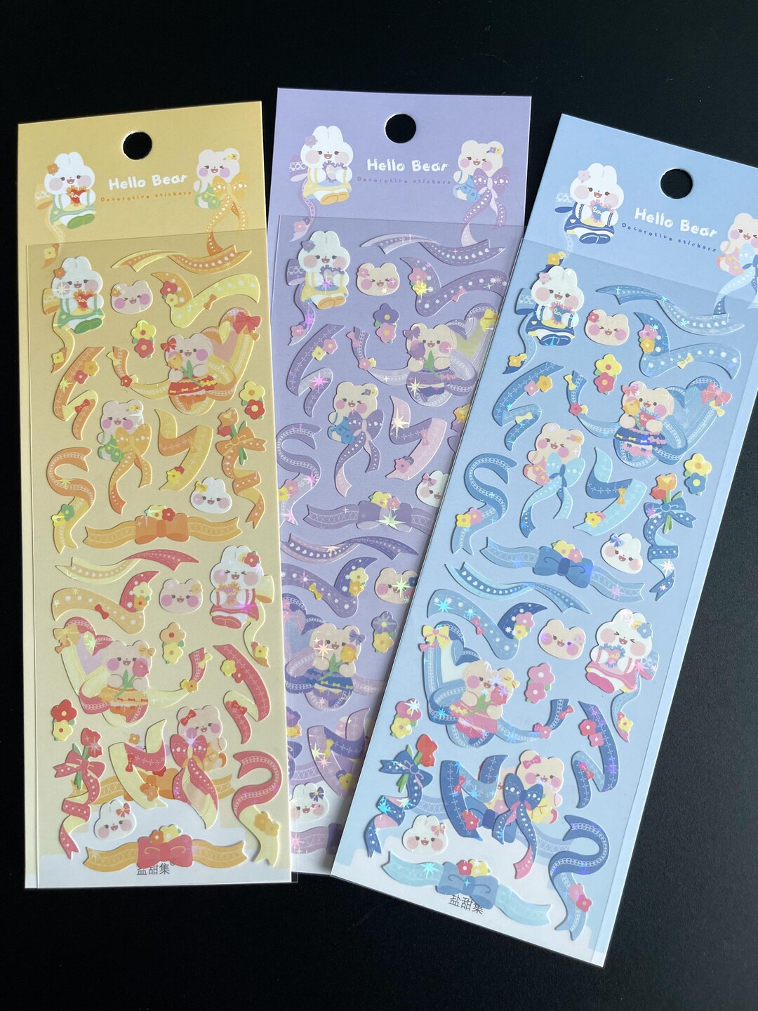 Kpop Confetti Sticker Sheets | Kawaii Polco Deco Toploader Stickers ...