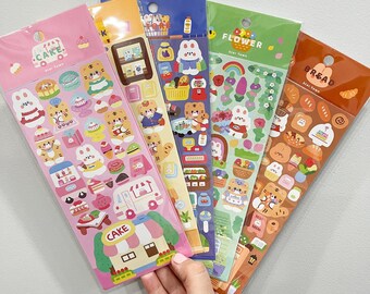 Cute Cartoon Stickers - Etsy