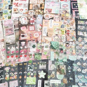 Bundle of Kawaii Sticker Sheets, Cute Sticker Sheets - Etsy