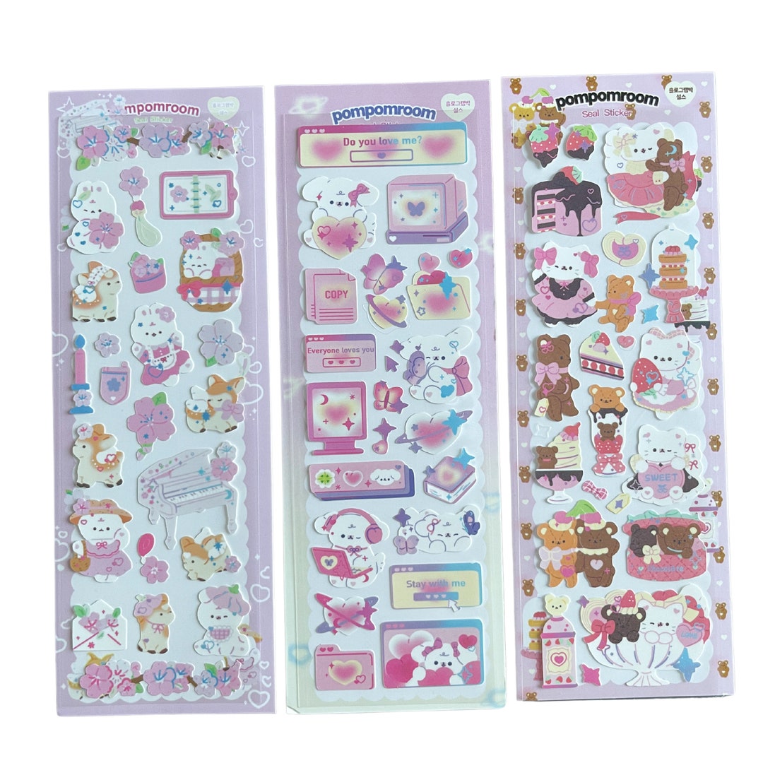Kawaii Sticker Sheets, Cute Sticker Sheets - Etsy