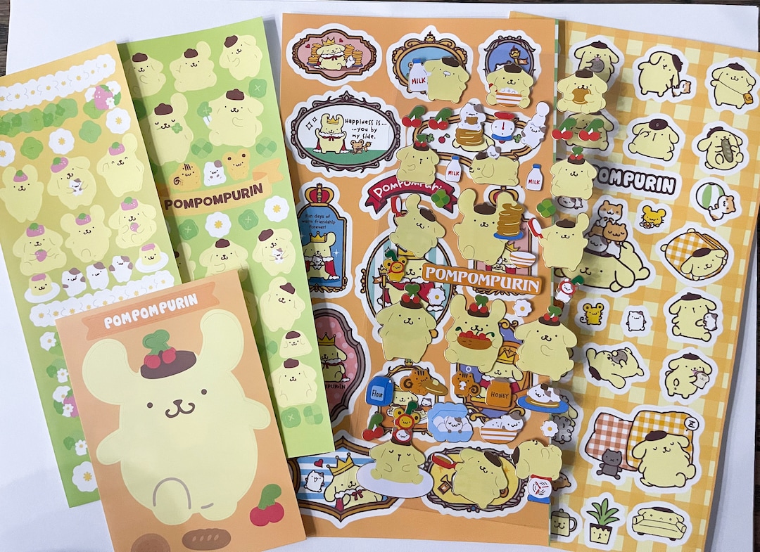 Kawaii Sticker Pack 6 Sheets Kawaii Bundle Sticker Sheet - Etsy