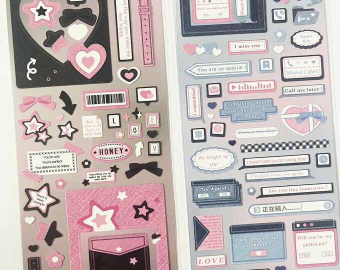 Kpop Stickers Toploader Sticker Sheets Polco Deco Sticker Sheets Korean ...