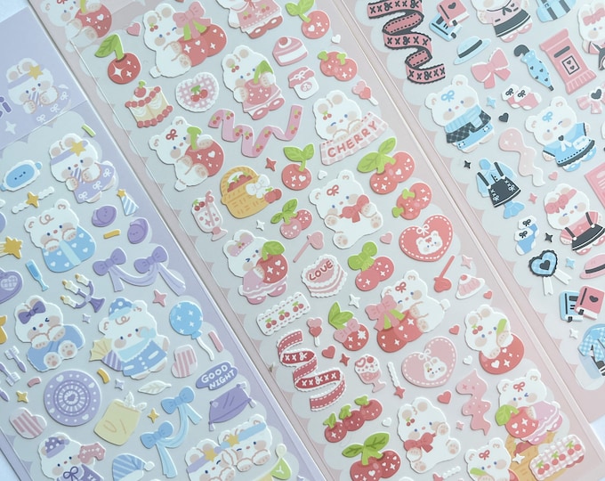 Kawaii Sticker Sheets, Cute Sticker Sheets - Etsy