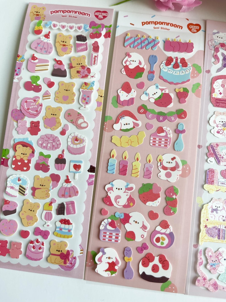 Kawaii Sticker Sheets, Cute Sticker Sheets - Etsy
