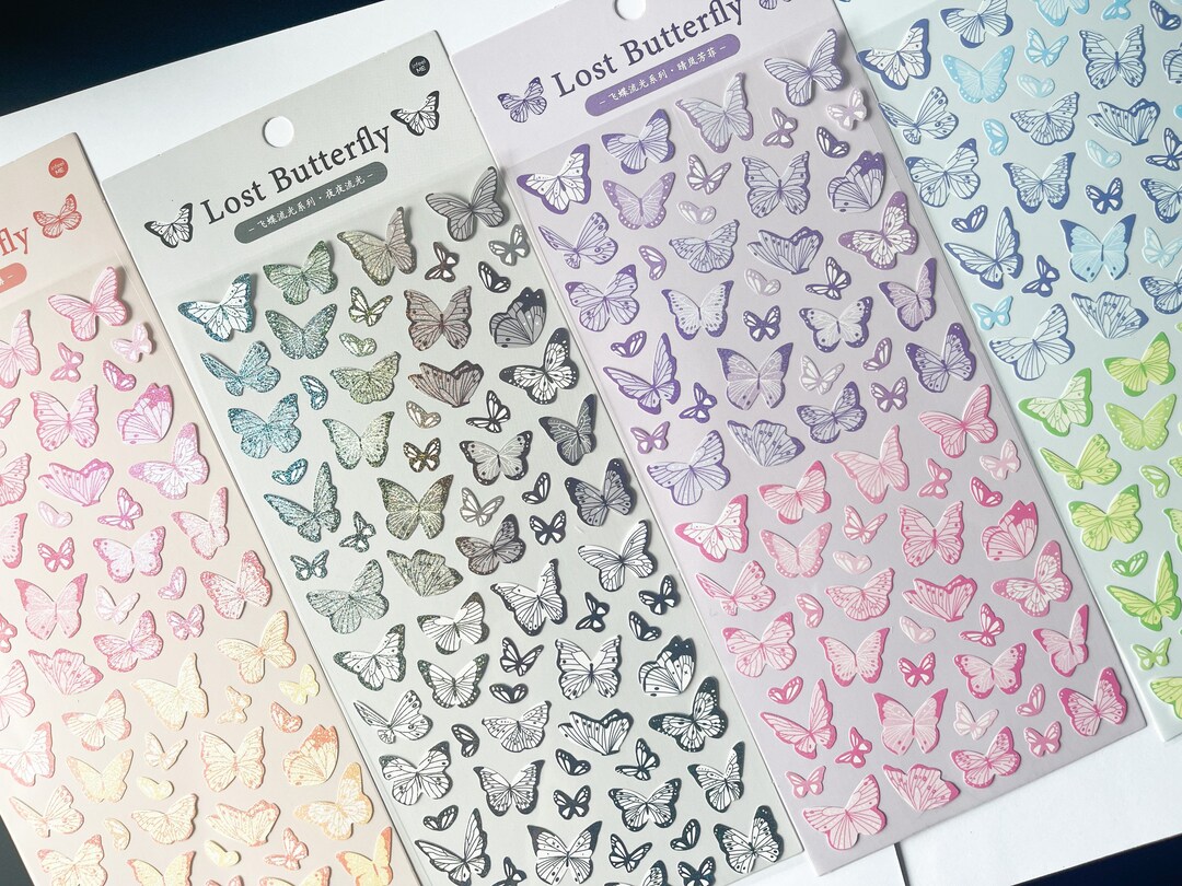 Butterfly Sticker Sheets, Cute Sticker Sheets - Etsy