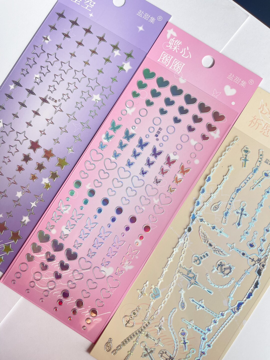 Kpop Laser Sticker Sheet | Polco Deco Stickers |toploader Stickers ...