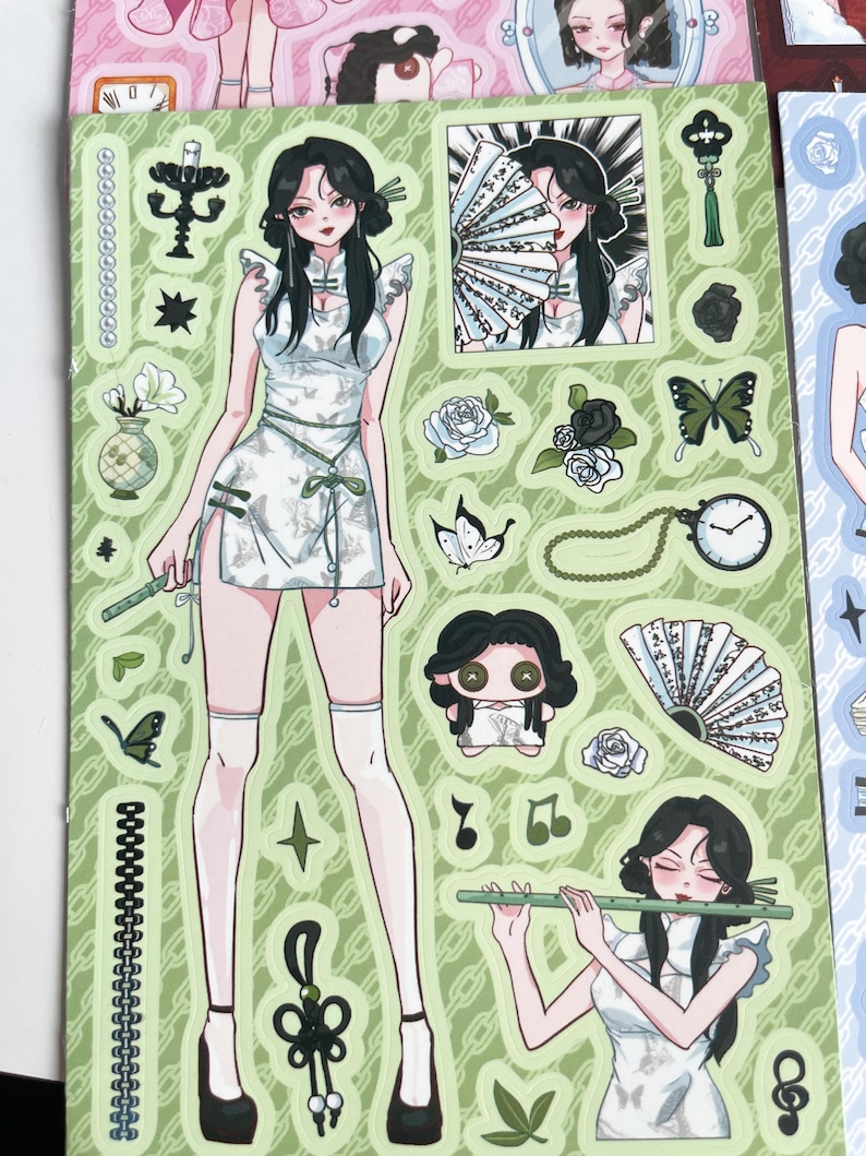 Anime Sticker Sheet - Etsy UK