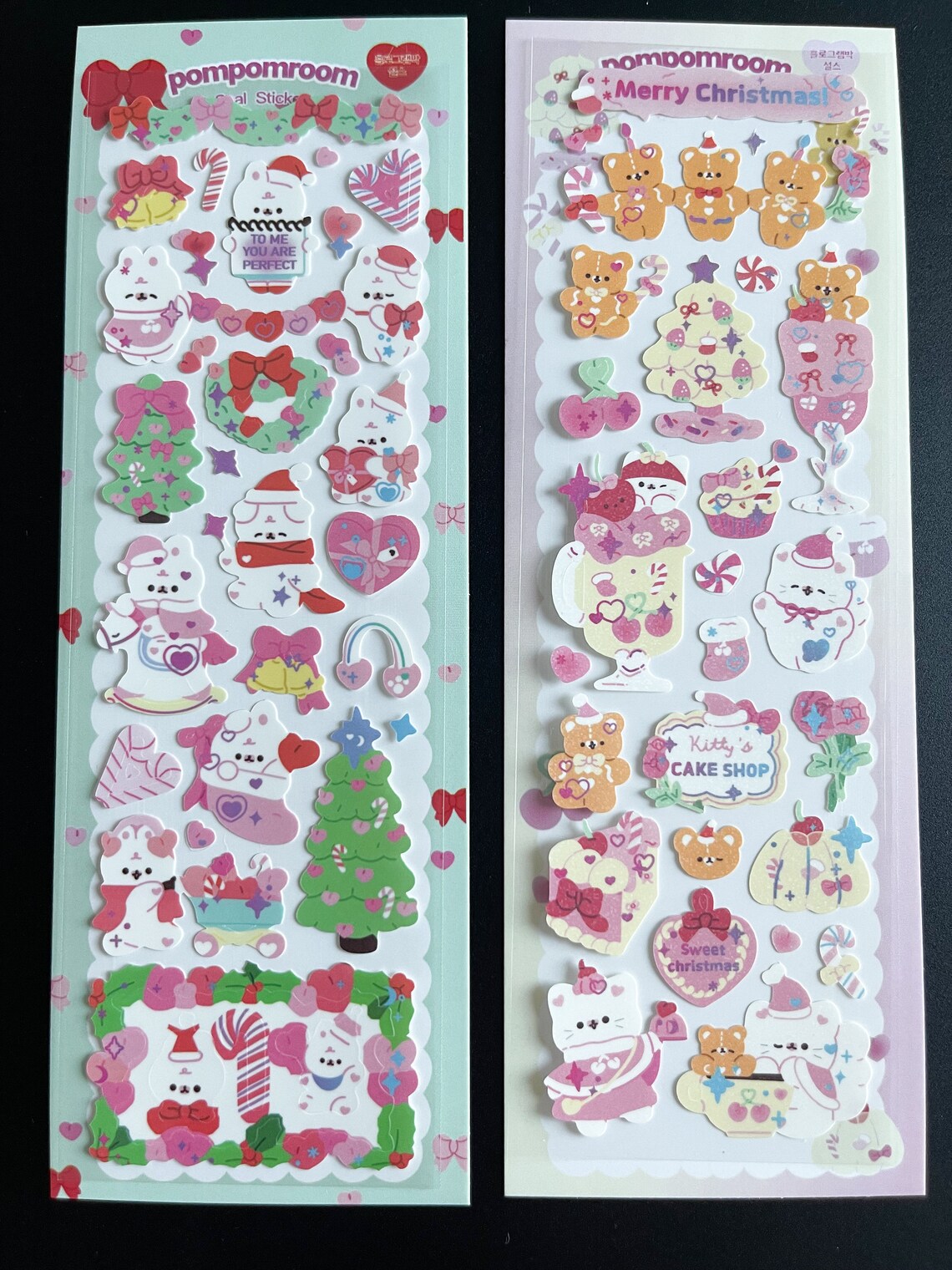 Christmas Stickers Journal, Holiday Sticker Sheets, Kawaii Christmas ...