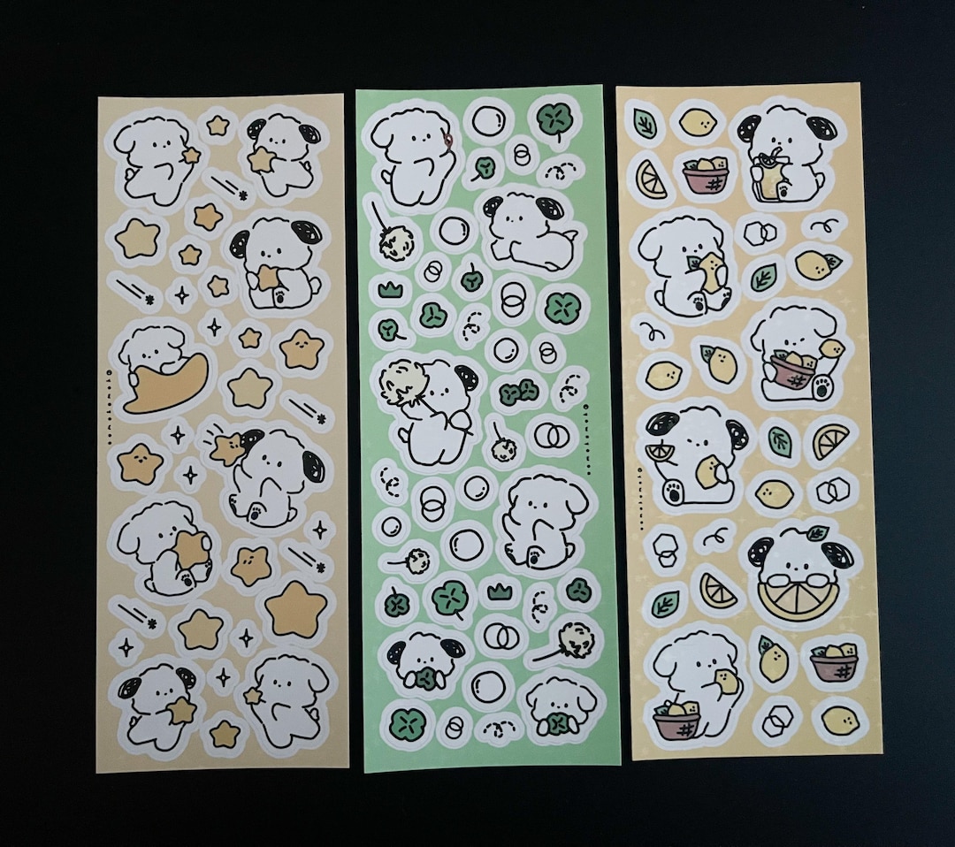 Bundle of 3 Kawaii Sticker Sheets, Cute Sticker Sheets - Etsy