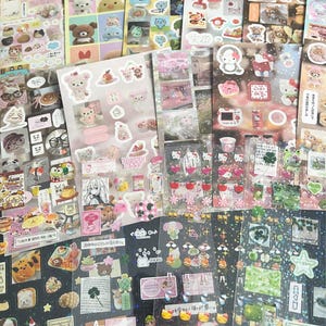 Bundle of Kawaii Sticker Sheets, Cute Sticker Sheets - Etsy Australia